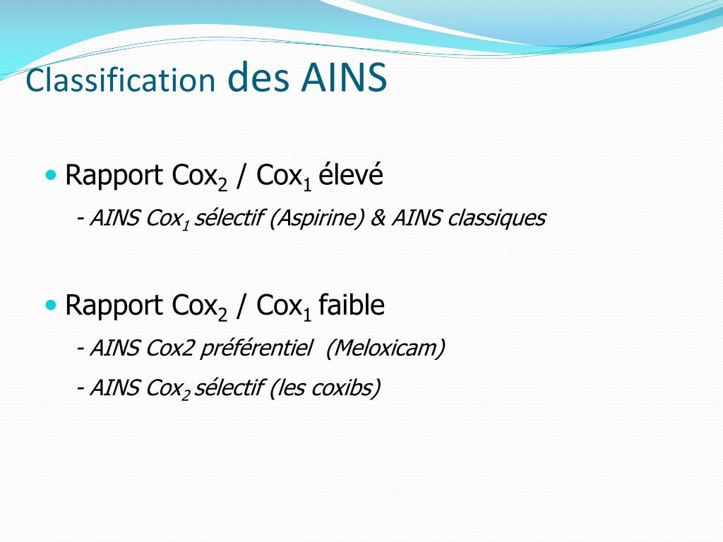 PPT - Les AINS en rhumatologie Dr M. Boukredera PowerPoint Presentation ...