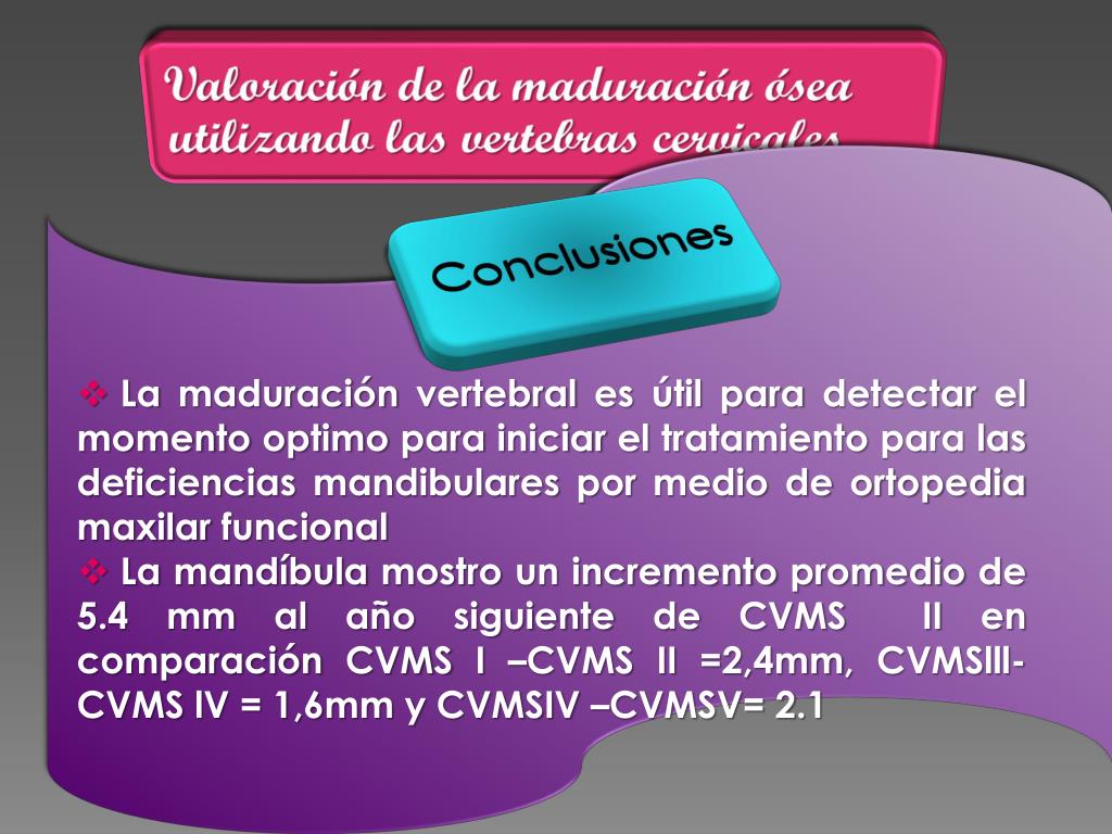 PPT - VALORACIÓN DELA MADURACIÓN ÓSEA UTILIZANDO LAS VERTEBRAS ...