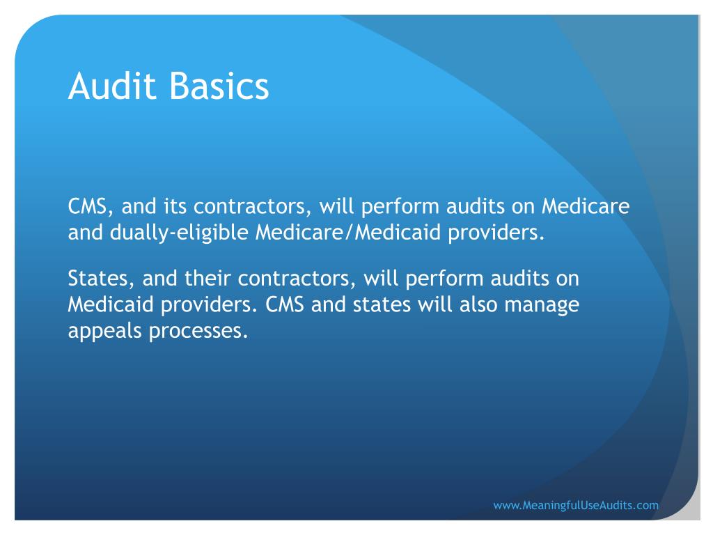 PPT - CMS EHR Incentives Attestation-Audits-Appeals Focus on Hospitals ...