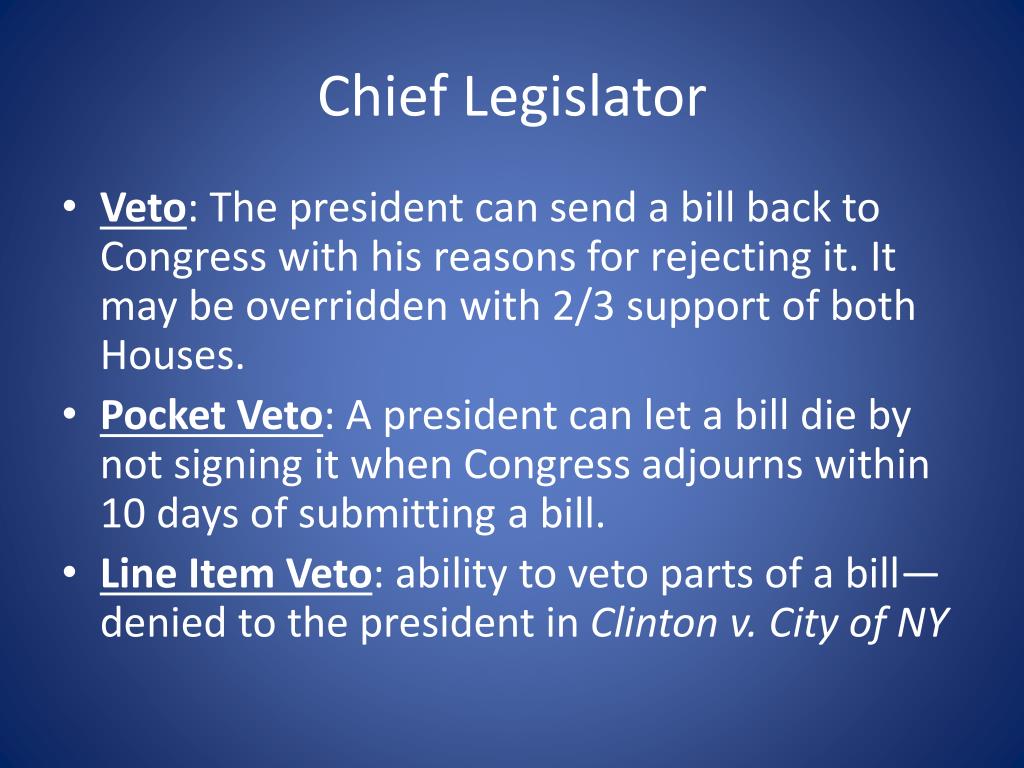 PPT - Presidential Leadership: The Shared Powers of Congress PowerPoint ...