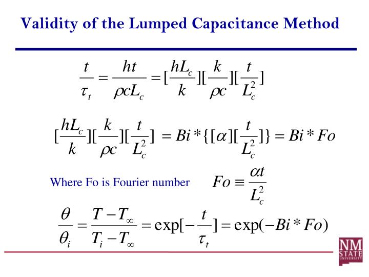 PPT - Transient Conduction: The Lumped Capacitance Method PowerPoint ...