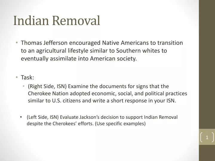 PPT - Indian Removal PowerPoint Presentation, free download - ID:2267970