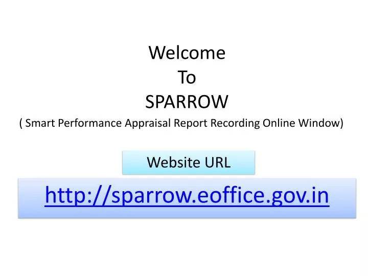 PPT - Welcome To SPARROW PowerPoint Presentation, free download - ID ...