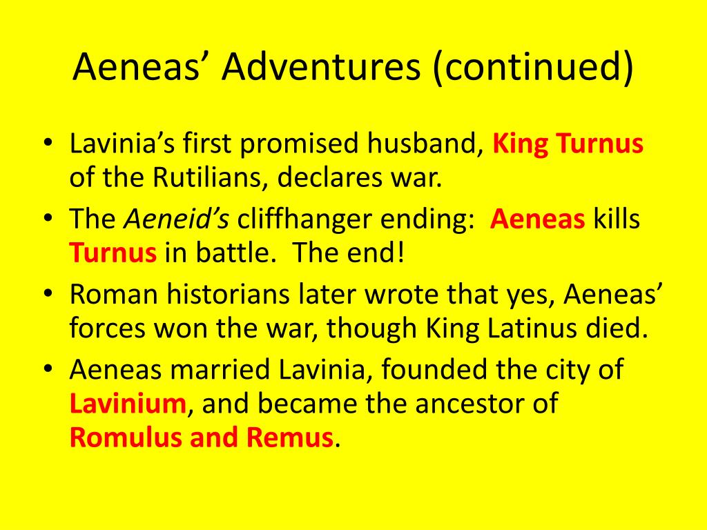PPT - Vergil’s Aeneid : Rome’s National Epic PowerPoint Presentation ...