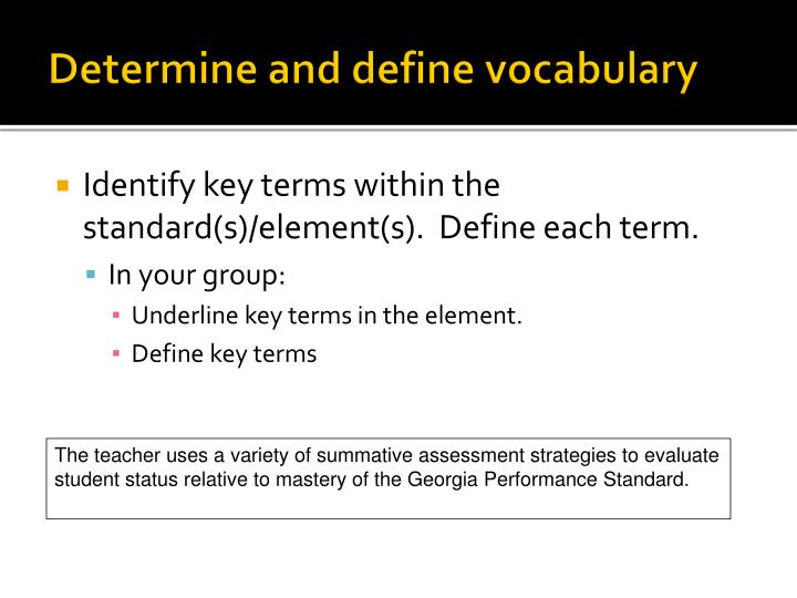 Determine Meaning