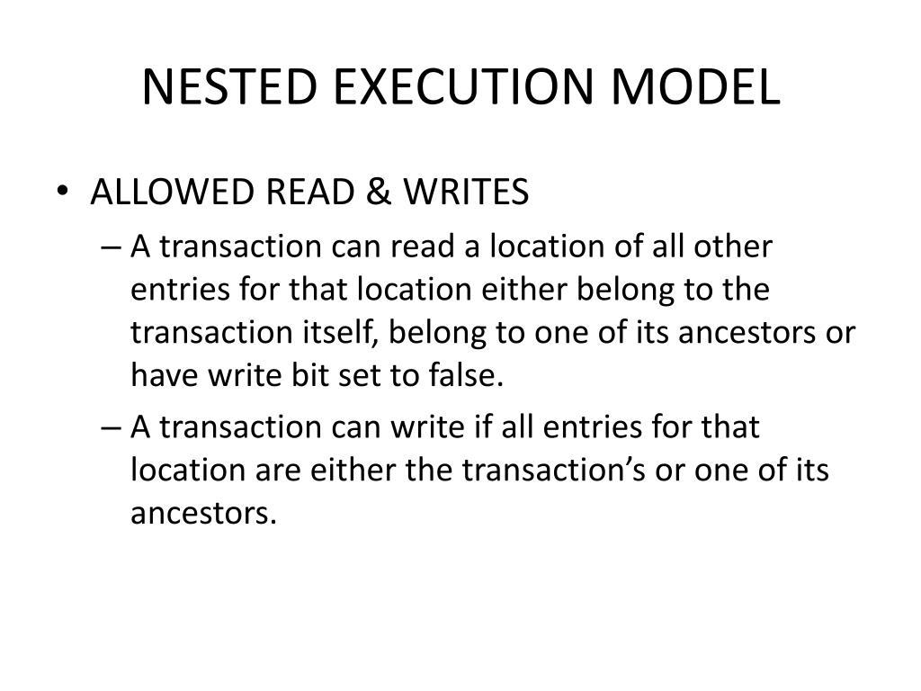 Ppt Nested Transactional Memory Model And Preliminary Architecture Sketches Powerpoint