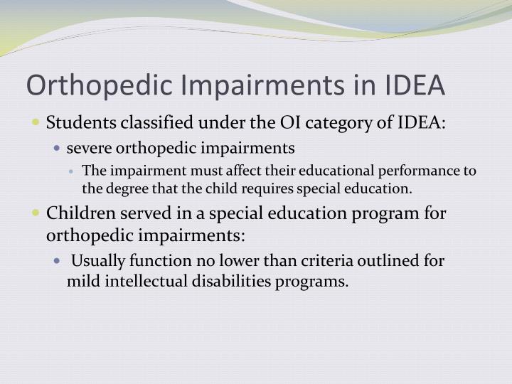 PPT - Orthopedic Impairments PowerPoint Presentation - ID:2268636