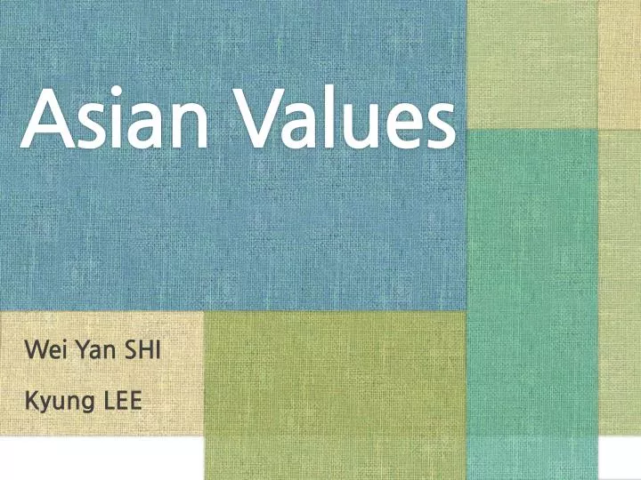 PPT - Asian Values PowerPoint Presentation, free download - ID:2268871