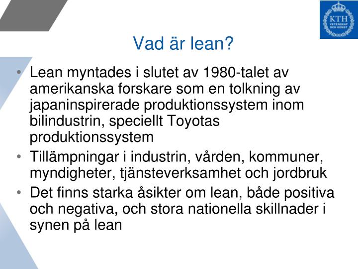 PPT - Hur påverkas arbetsmiljön av ” lean ”? PowerPoint Presentation ...