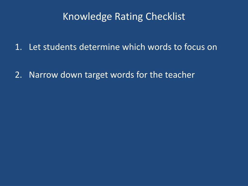 PPT - Academic Vocabulary Instruction Background on learning words ...