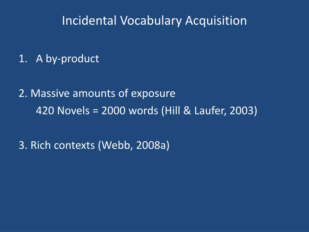 PPT - Academic Vocabulary Instruction Background on learning words ...