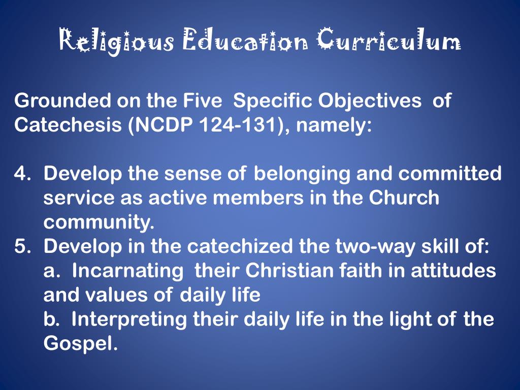 PPT - Pathways The K-12 Religious Education Curriculum CEAP-NCR ...