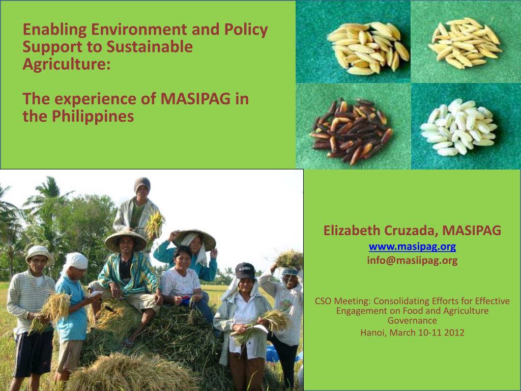 PPT - Elizabeth Cruzada , MASIPAG www.masipag.org info@masiipag.org ...