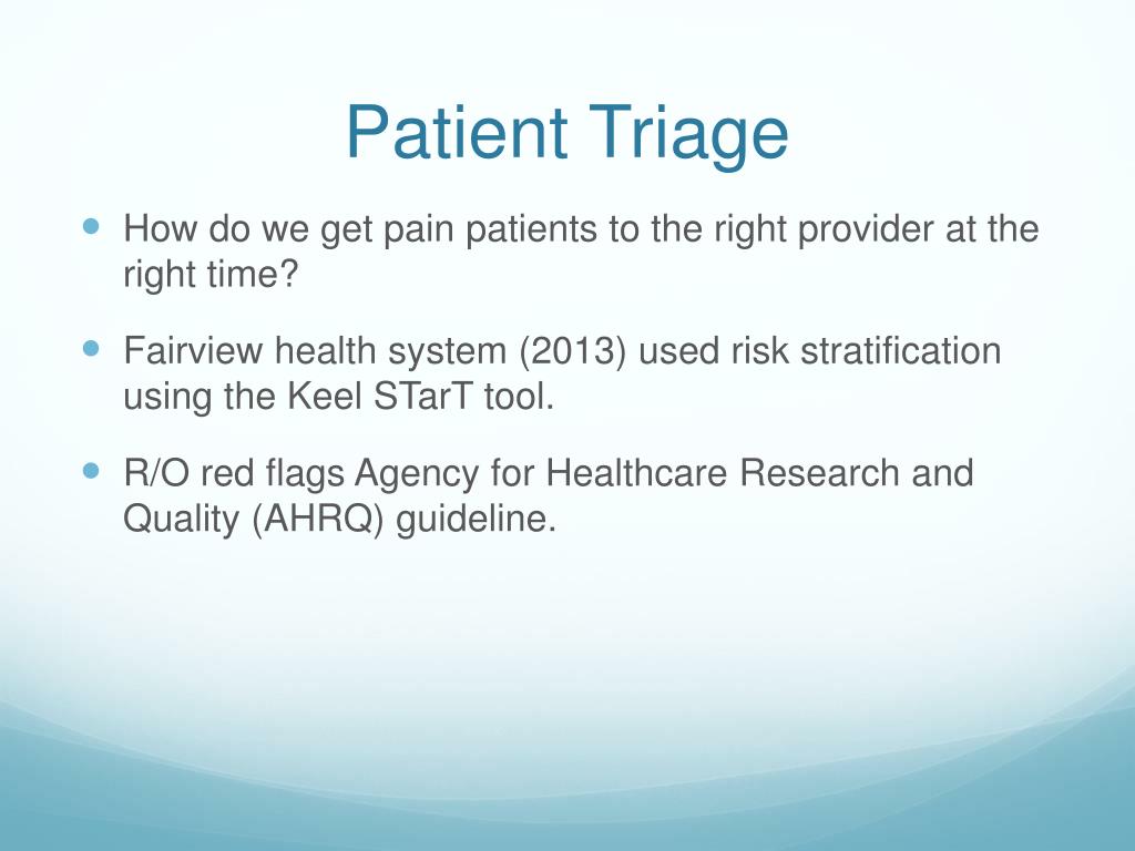 PPT - The Role of the Nurse Practitioner in Primary Care Pain Triage ...