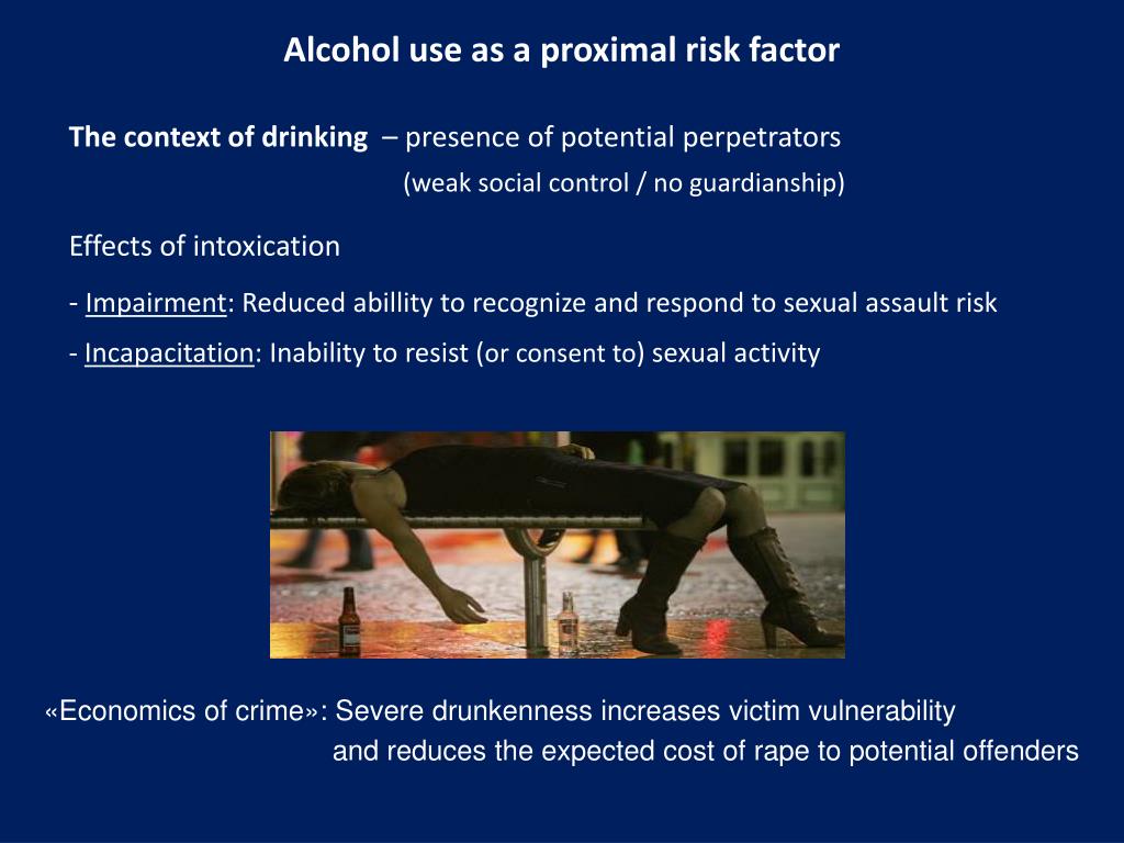 PPT - Drunkenness and sexual victimization A general population study ...