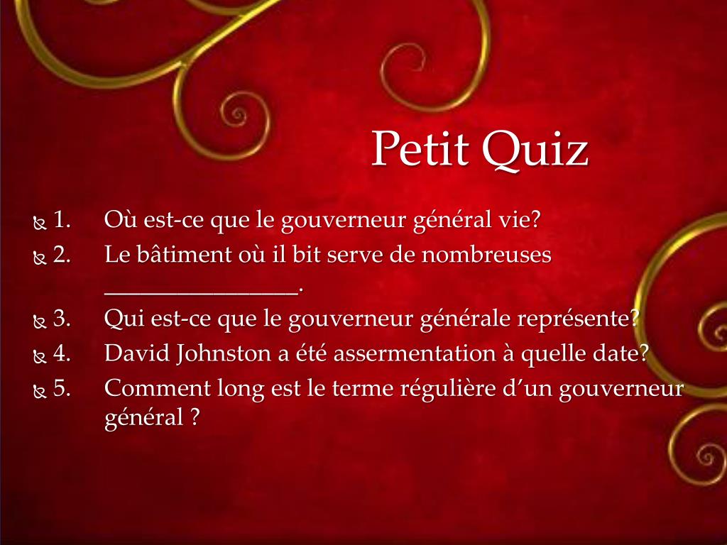 PPT - Le gouverneur général du Canada PowerPoint Presentation, free ...