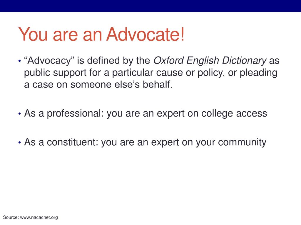 PPT - Advocacy & Education: Your Voice Needs to be Heard PowerPoint ...