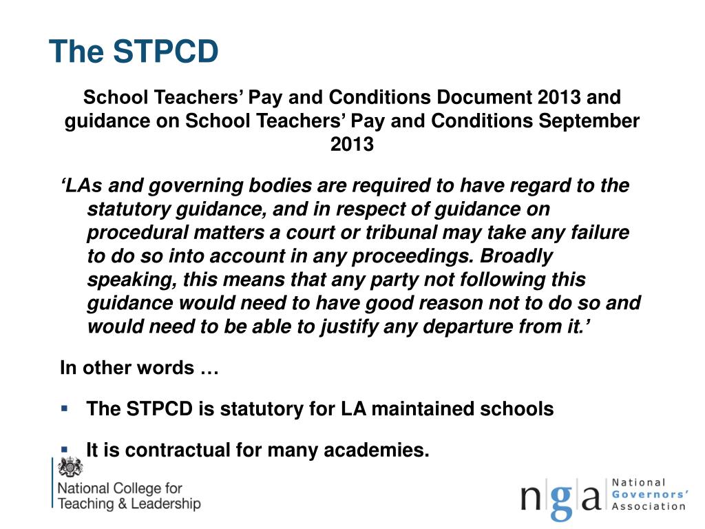 PPT - The Role of Governors in Teachers’ Performance Related Pay (PRP ...