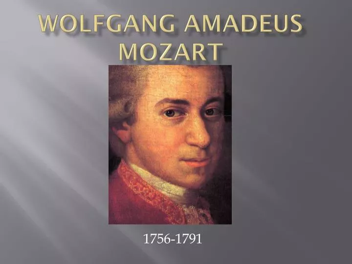 PPT - Wolfgang Amadeus Mozart PowerPoint Presentation, free download ...
