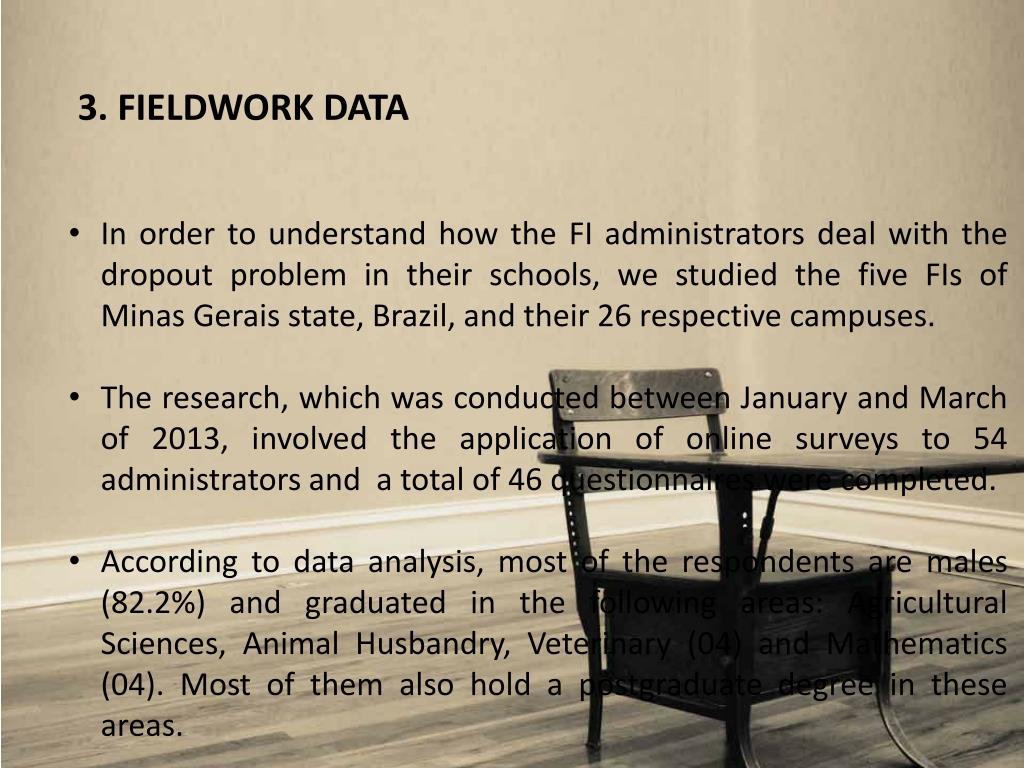 PPT - THE VOCATIONAL EDUCATION DROPOUTS IN THE BRAZILIAN FEDERAL ...