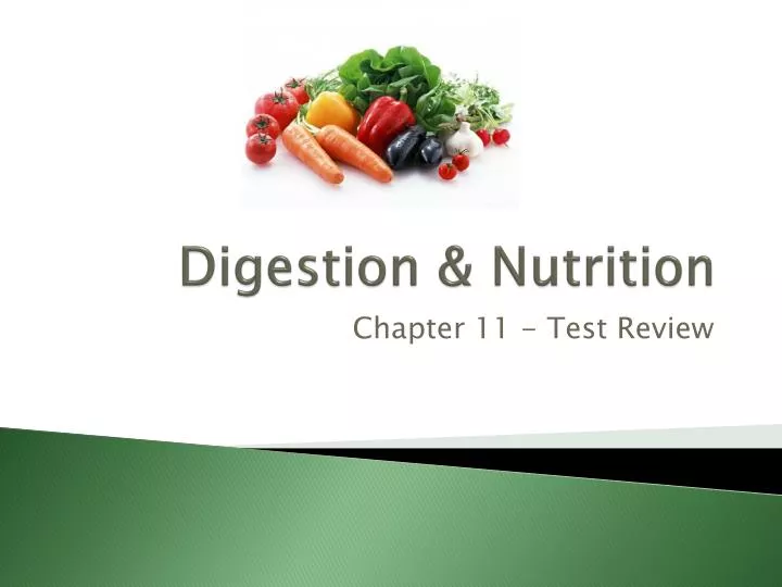 PPT - Digestion & Nutrition PowerPoint Presentation, free download - ID ...
