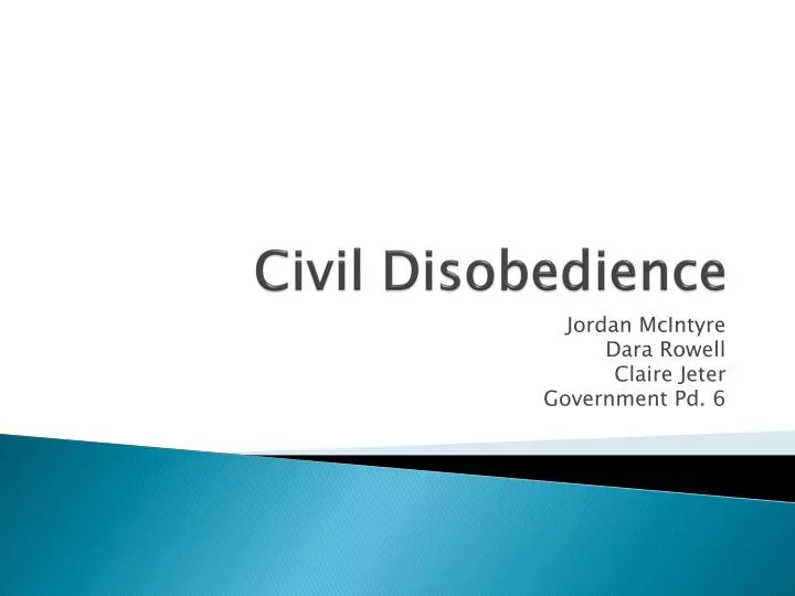 PPT - Civil Disobedience PowerPoint Presentation, free download - ID ...