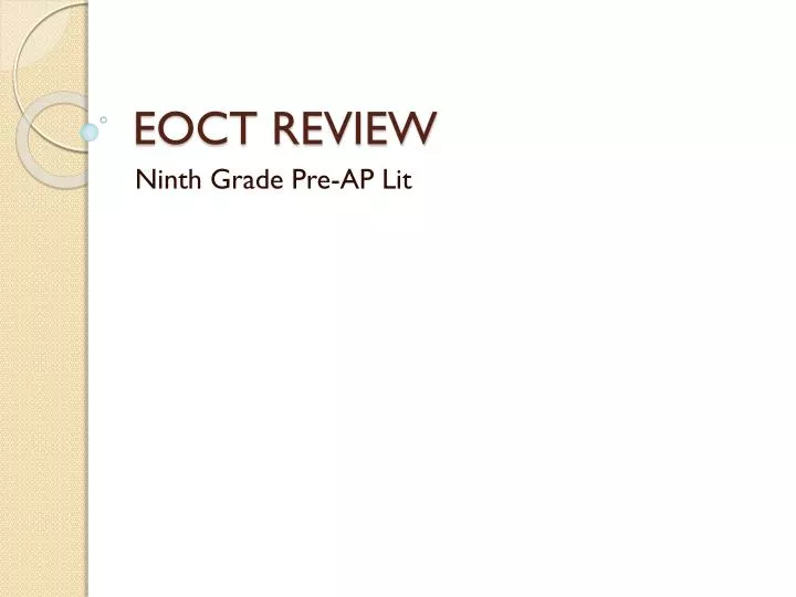 PPT - EOCT REVIEW PowerPoint Presentation, free download - ID:2272482