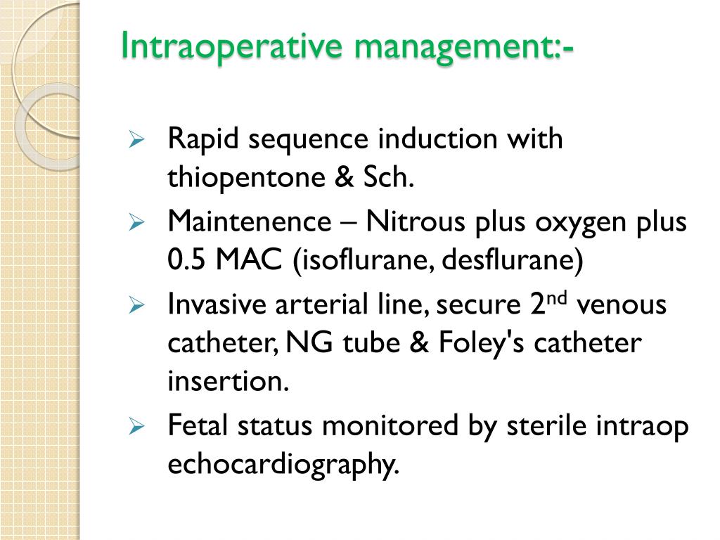 PPT - ANAESTHESIA FOR INTRAUTERINE FETAL SURGERY PowerPoint ...