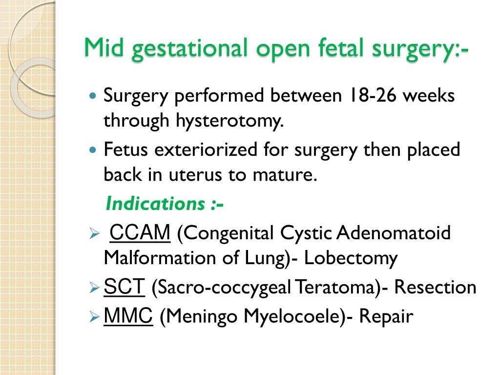 PPT - ANAESTHESIA FOR INTRAUTERINE FETAL SURGERY PowerPoint ...