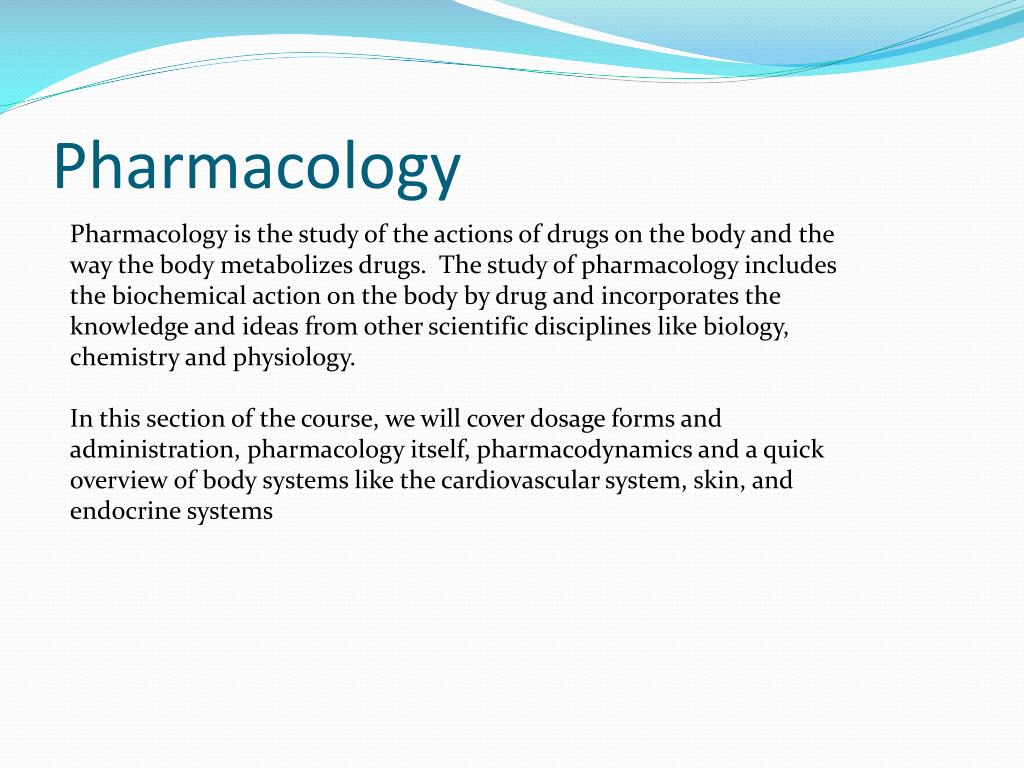PPT - Pharmacology PowerPoint Presentation, free download - ID:2272695