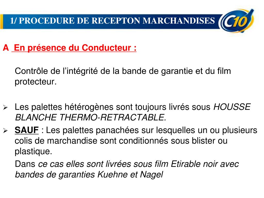 PPT - PROCEDURE DE RECEPTION DES MARCHANDISES VENANT DE LA PLATEFORME ... PPT - PROCEDURE DE RECEPTION DES MARCHANDISES VENANT DE LA PLATEFORME ...