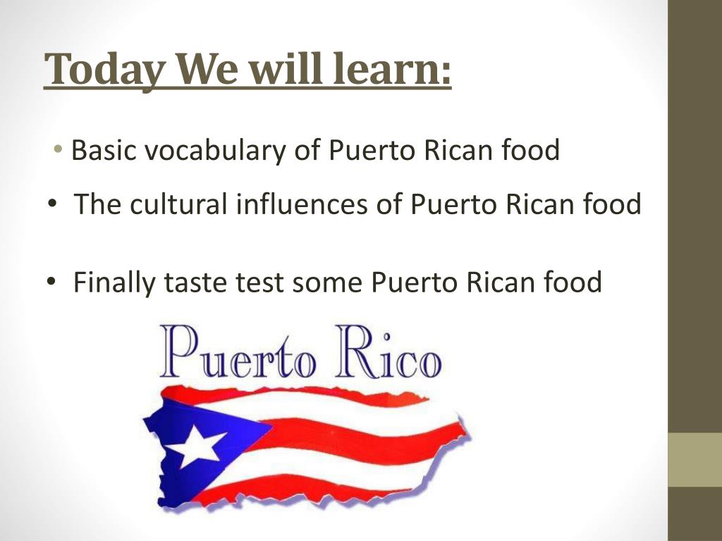 PPT - The Food of Puerto Rico PowerPoint Presentation, free download ...