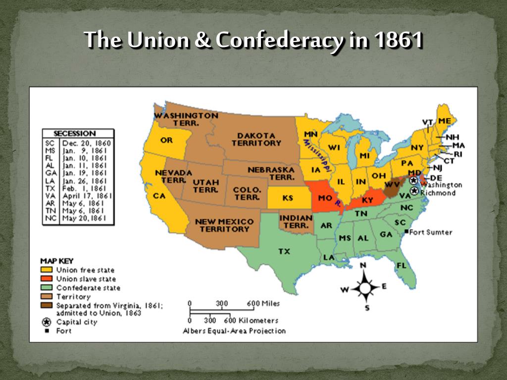PPT - The Civil War (1861-1865) Through Maps, Charts, Graphs & Pictures ...