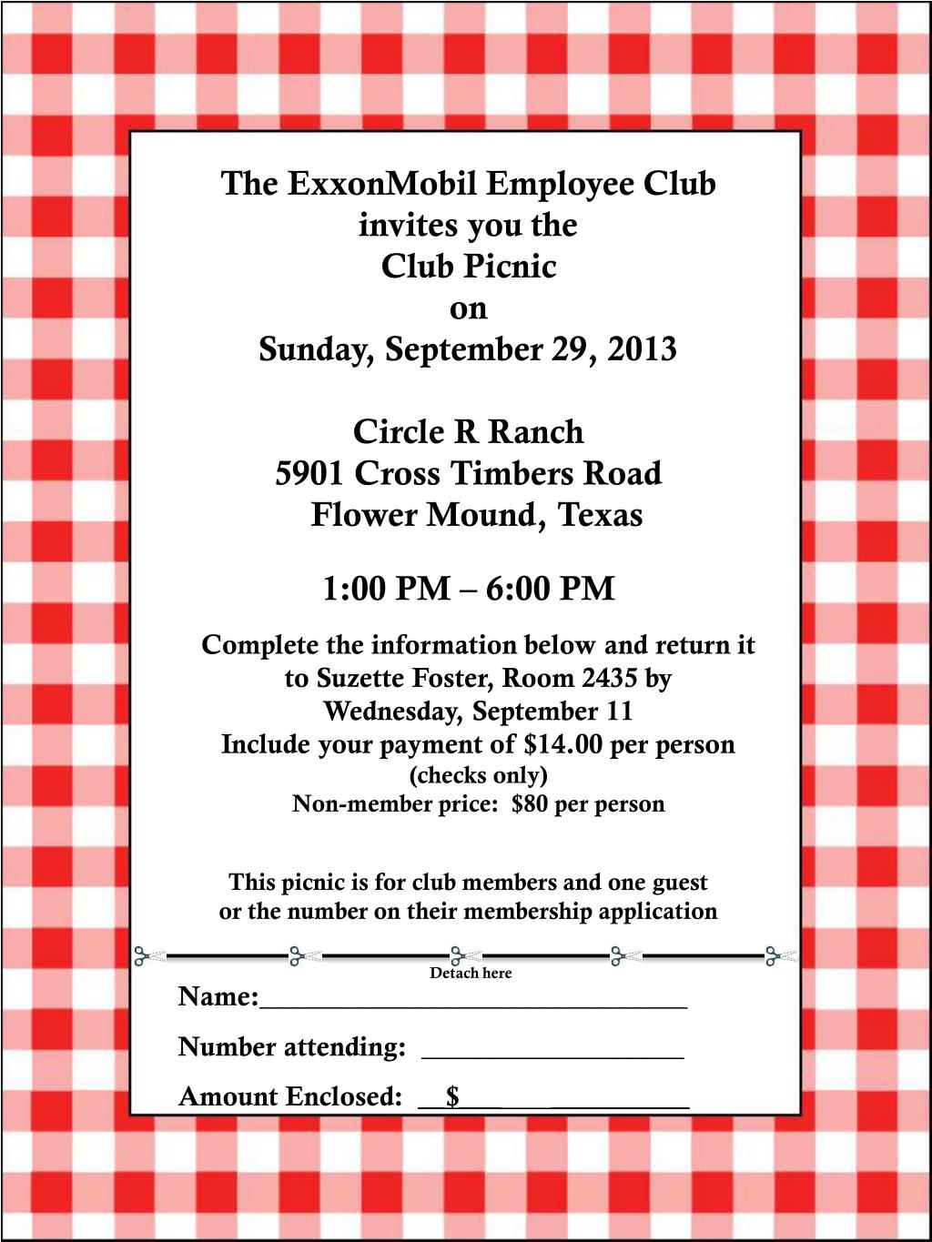 PPT - The ExxonMobil Employee Club invites you the Club Picnic on ...