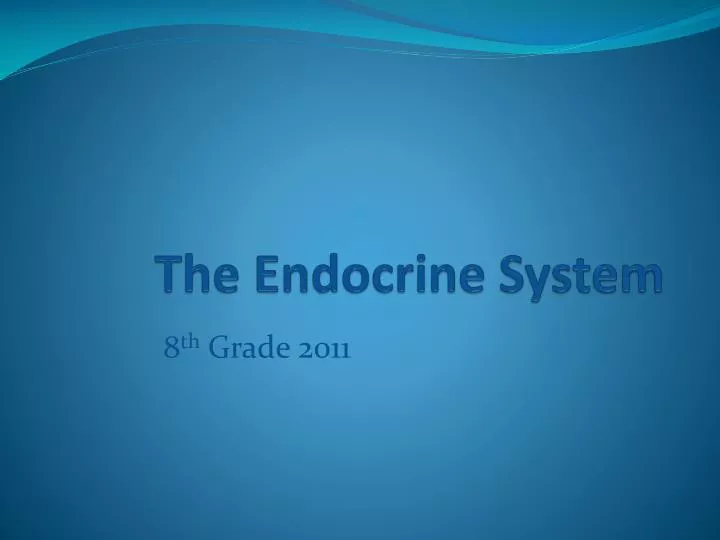 PPT - The Endocrine System PowerPoint Presentation, free download - ID ...