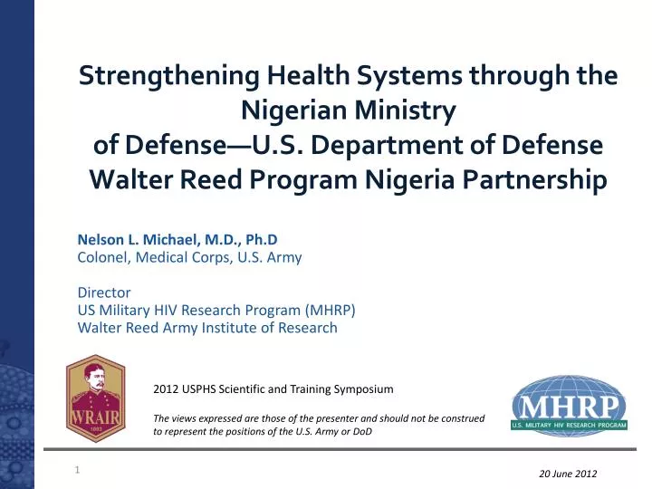 PPT - 2012 USPHS Scientific and Training Symposium PowerPoint ...