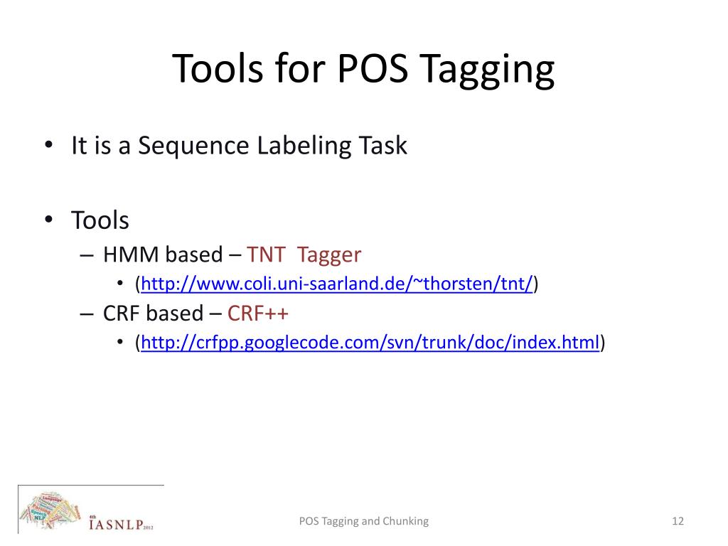 PPT - POS Tagging & Chunking PowerPoint Presentation, free download ... PPT - POS Tagging & Chunking PowerPoint Presentation, free download ...