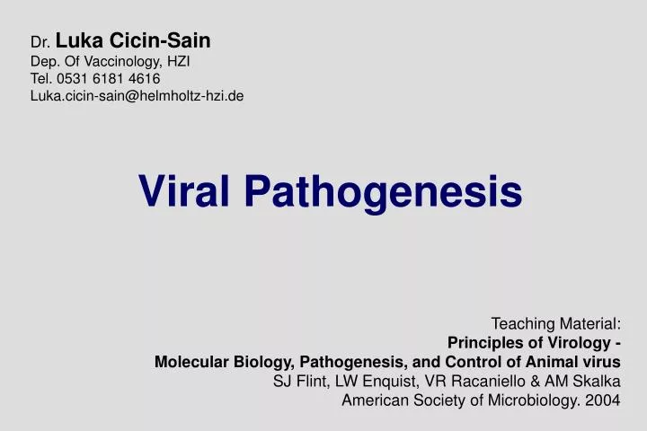 PPT - Viral Pathogenesis PowerPoint Presentation, free download - ID:2274868