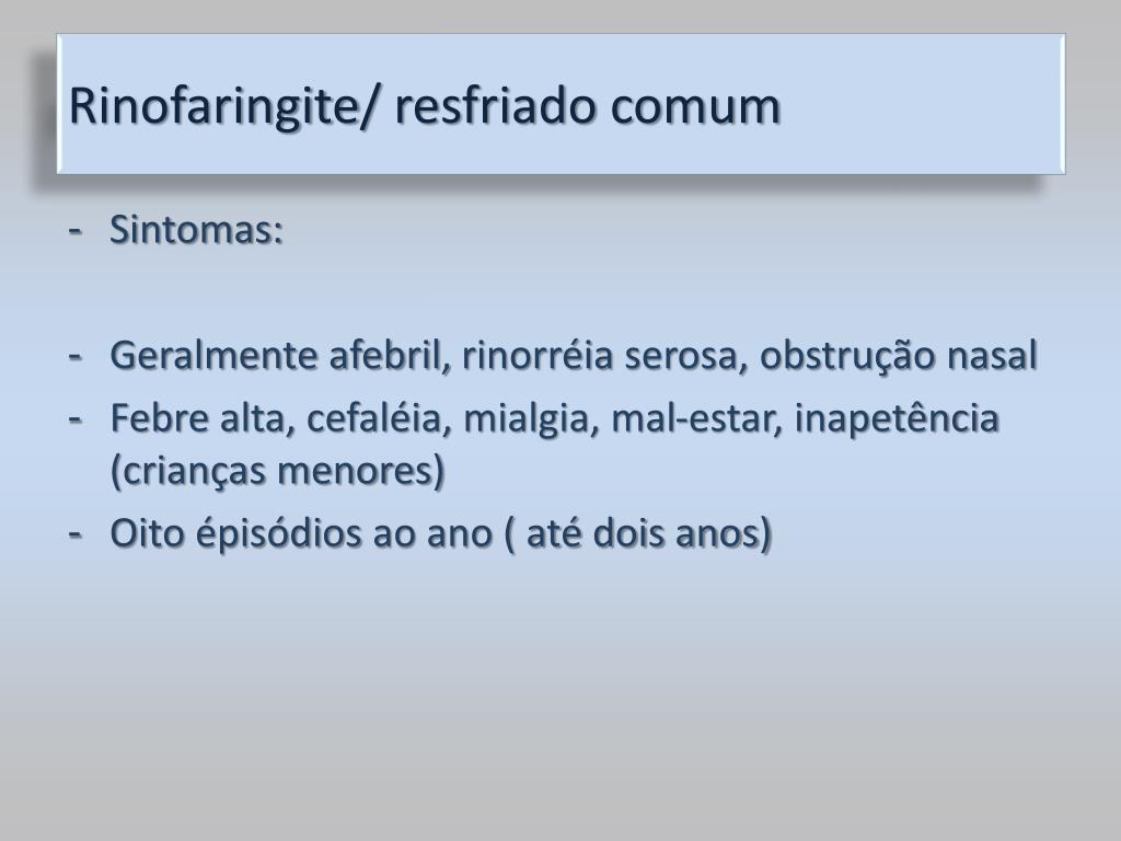 PPT - Infecções respiratórias agudas do trato respiratório PowerPoint ...