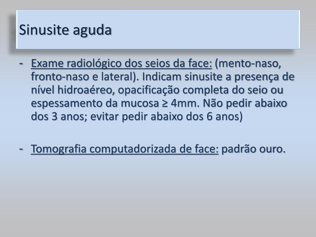 Cid 10 Sinusite Aguda - RETOEDU