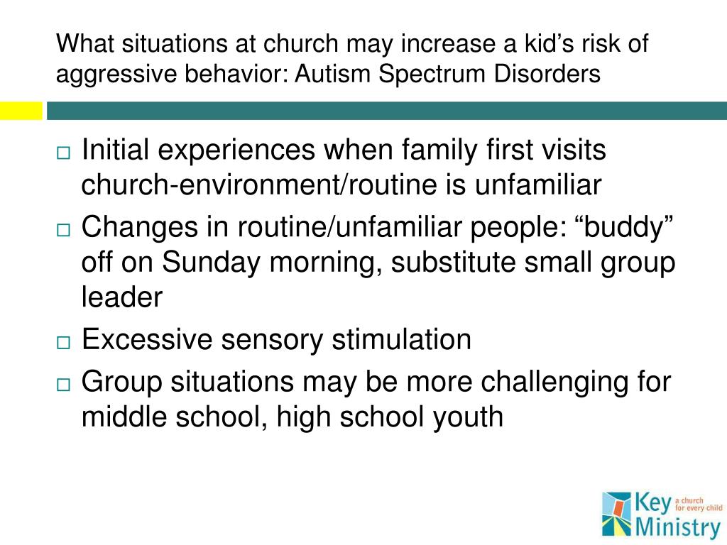 PPT - Children and Youth Who Demonstrate Aggressive Behavior at Church ...