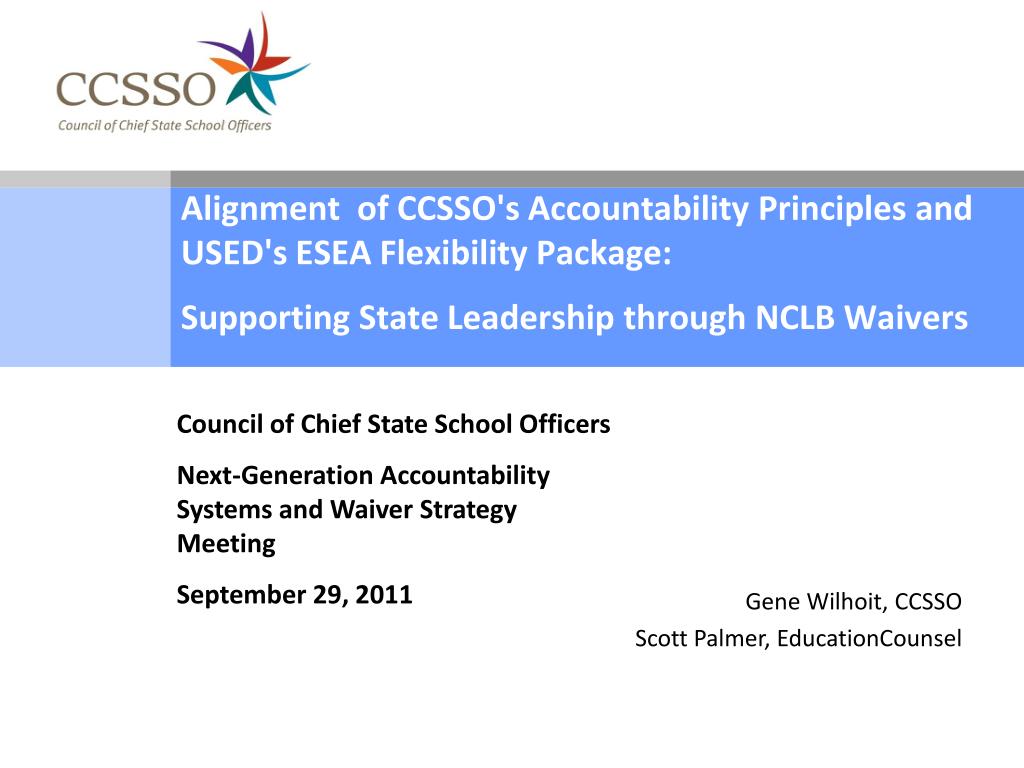 PPT - Council of Chief State School Officers PowerPoint Presentation ...