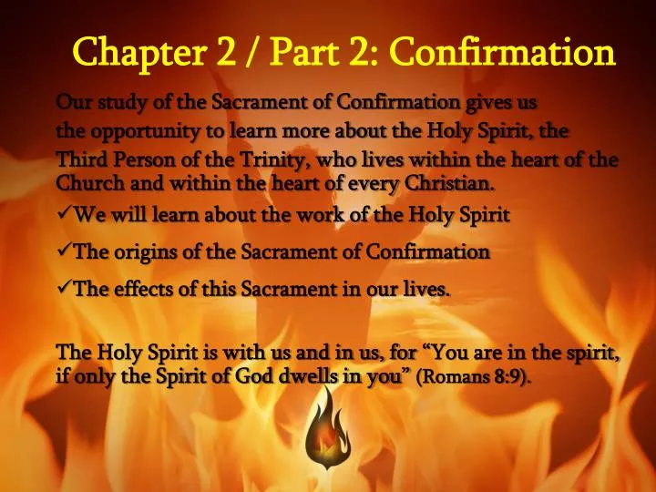 PPT - Chapter 2 / Part 2: Confirmation PowerPoint Presentation, free ...