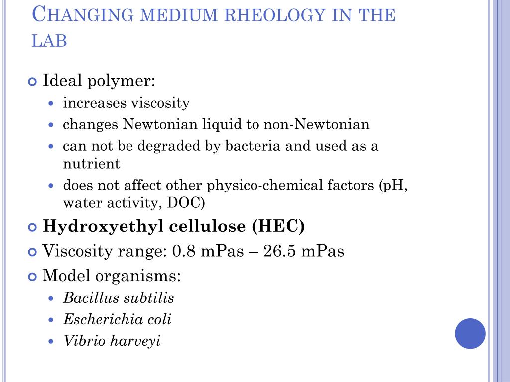 PPT - Rheology of liquid media influences bacterial physiology ...