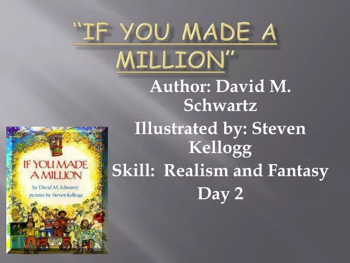 PPT - “If You Made a Million ” PowerPoint Presentation, free download ...