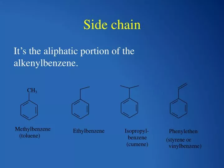 PPT - Side chain PowerPoint Presentation, free download - ID:2277241