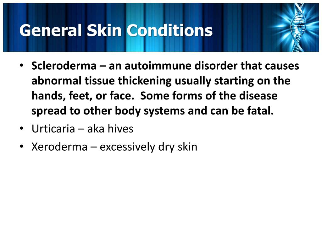 PPT - Pathology & Treatments of the Skin PowerPoint Presentation - ID ...