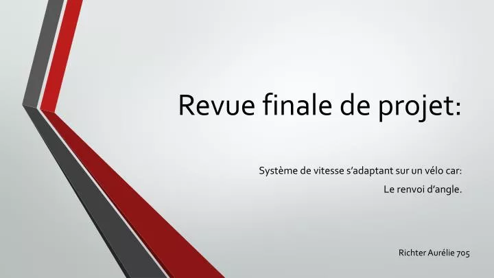 PPT - Revue finale de projet : PowerPoint Presentation, free download ...