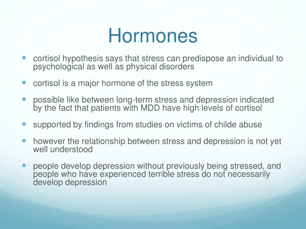 PPT - Etiology of Depression - Biology PowerPoint Presentation, free ...
