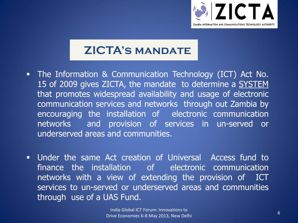 PPT - By: Gertrude Mwangala Akapelwa – Ehueni Board Chairperson ZICTA ...